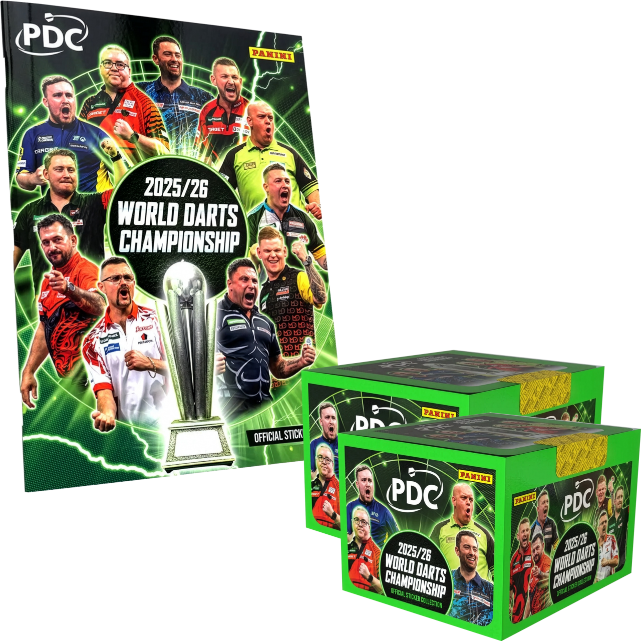 PDC World Darts Championship 2025/26 Sticker Box-Bundle